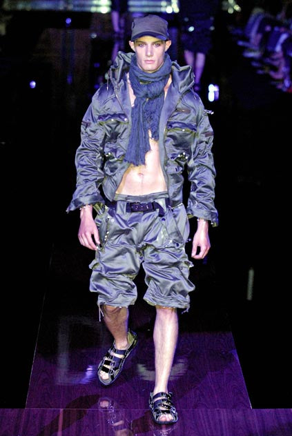 SS2008 Dolce & Gabbana wire wrinkle shorts bondage cargo SS2008 Dolce & Gabbana wire wrinkle shorts bondage cargo
